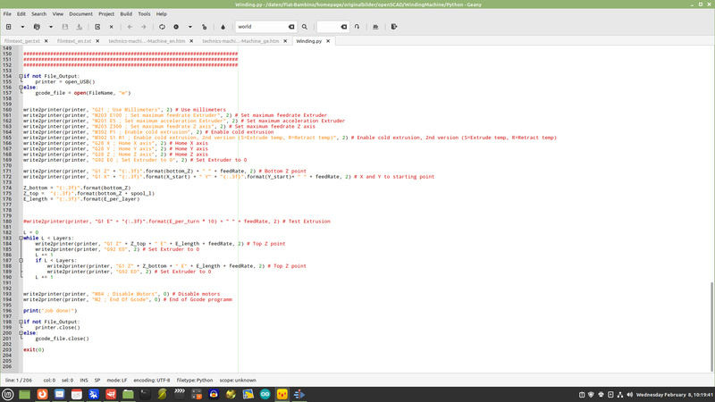 Winding Machine - HomoFaciens